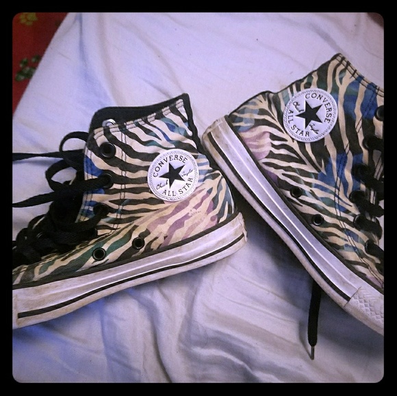Converse | Shoes | Wild Zebra Print Converse Chucks All Star 6 | Poshmark